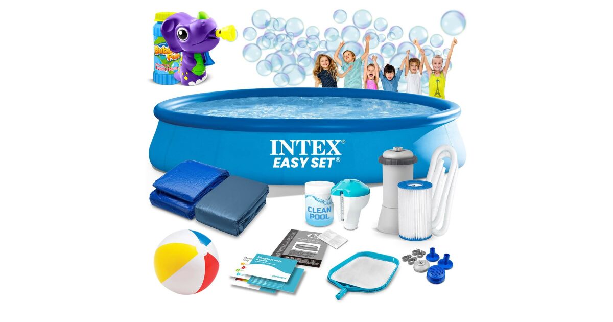 Intex kerti gyerekmedence 457 x 84 cm 15in1 intex 28158 + ingyenes ...