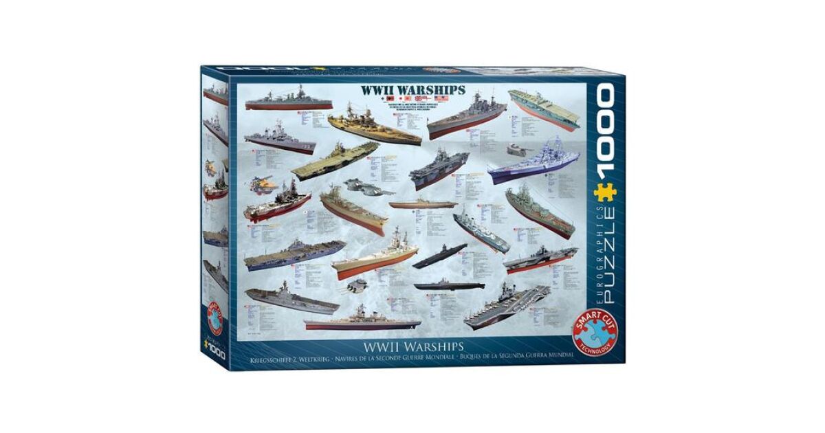 EuroGraphics 1000 db-os puzzle - WWII Warships (6000-0133) | Pepita.hu