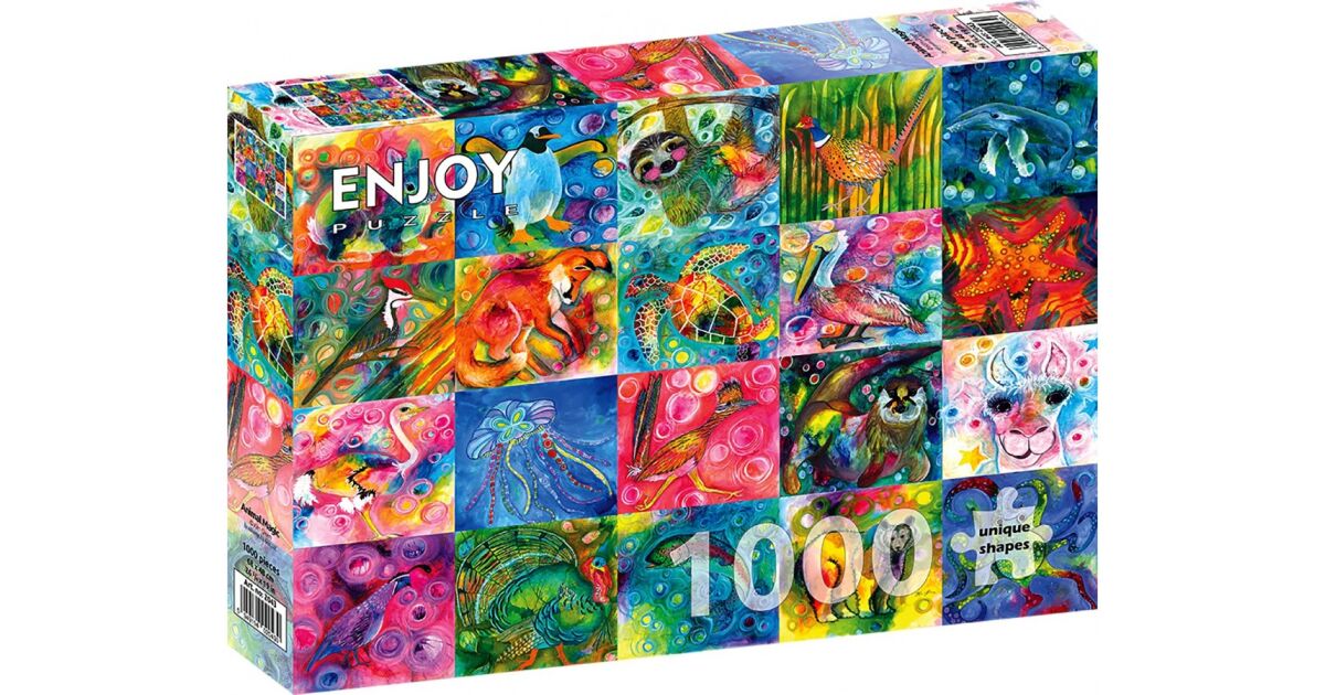 Puzzle 1000 dielikov Enjoy – Animal Magic | Pepita.com
