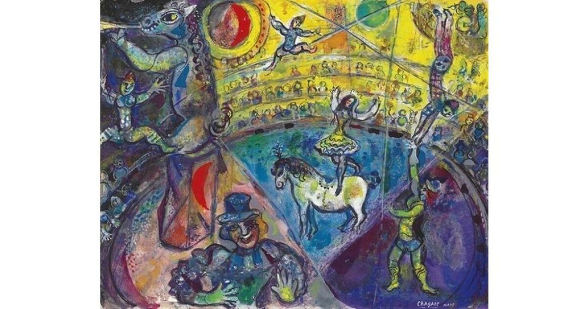 EuroGraphics 1000 db-os puzzle - The Circus Horse, Chagall (6000-0851 ...