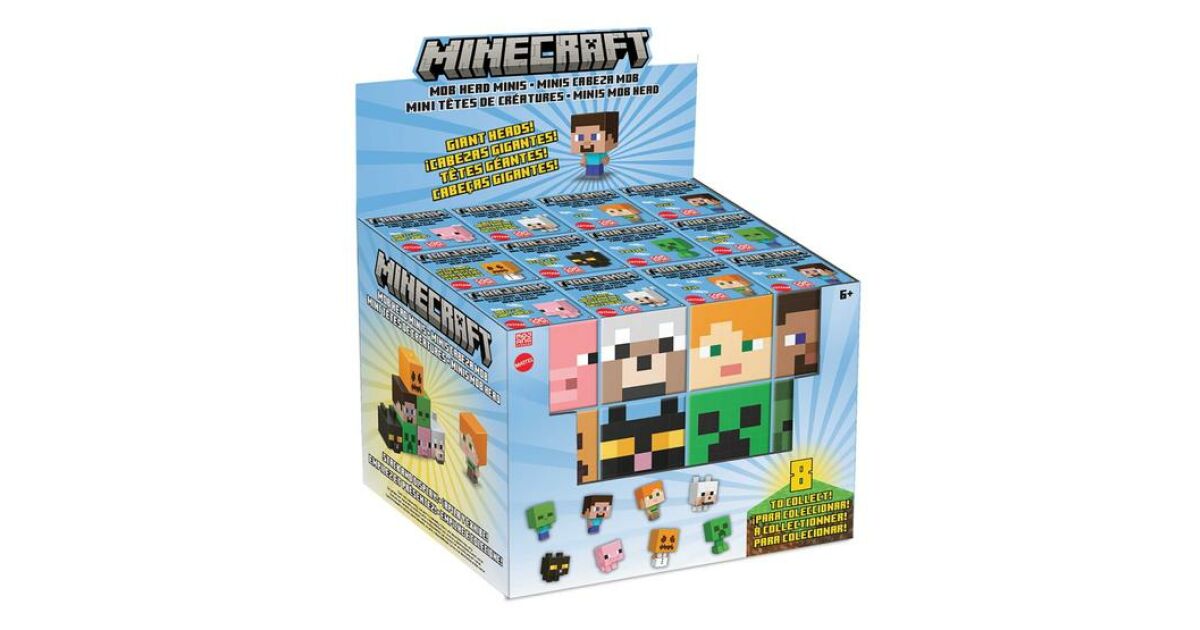 Minecraft MOB Head mini figurák - többféle (HDV64) | Pepita.hu