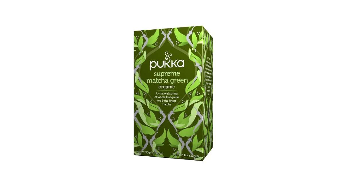Pukka Supreme Zöld Matcha Tea - filter, 20 db, Pukka Herbs, 30 g ...