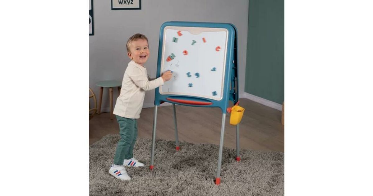 Smoby Kétoldalas mágneses rajztábla tároló kosárkával (410308) | Pepita.hu