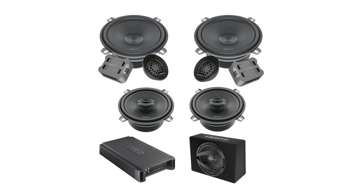 Pachet Difuzoare Auto cu subwoofer Suzuki Liana 2001-2007 Hertz Cento 1500 W | Pepita.com
