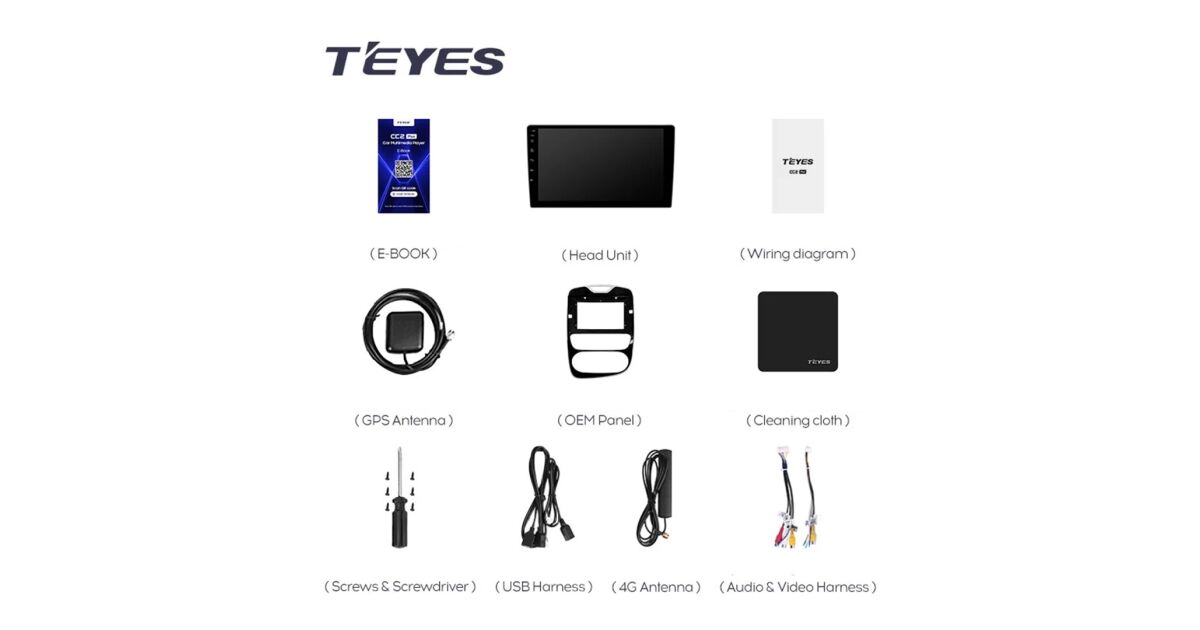 Auto-Navigation Teyes CC3L für Renault Clio 4 (2016–2019), 4+64 GB, 10 ...
