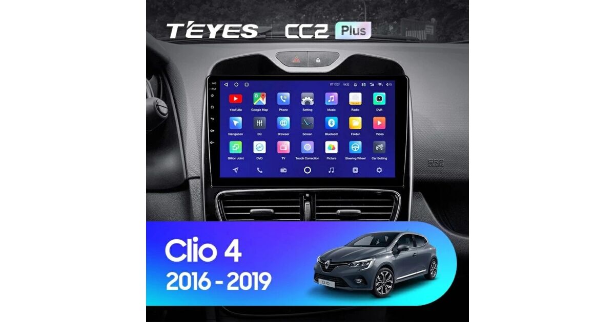 Auto-Navigation Teyes CC3L für Renault Clio 4 (2016–2019), 4+64 GB, 10 ...