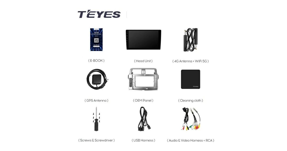 Nawigacja samochodowa Teyes CC3 360° do Toyota Land Cruiser Prado J200 ...
