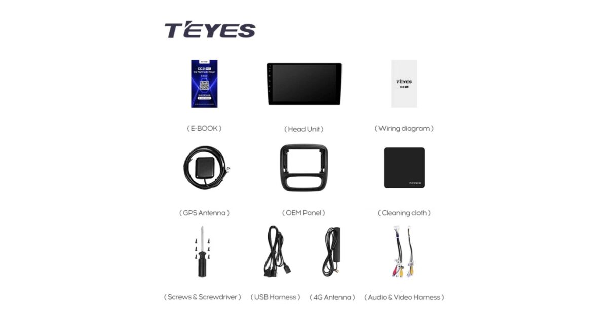 Navigácia do auta Teyes CC3 2K Opel Vivaro B 2014-2018 4+32GB 9.5 QLED ...