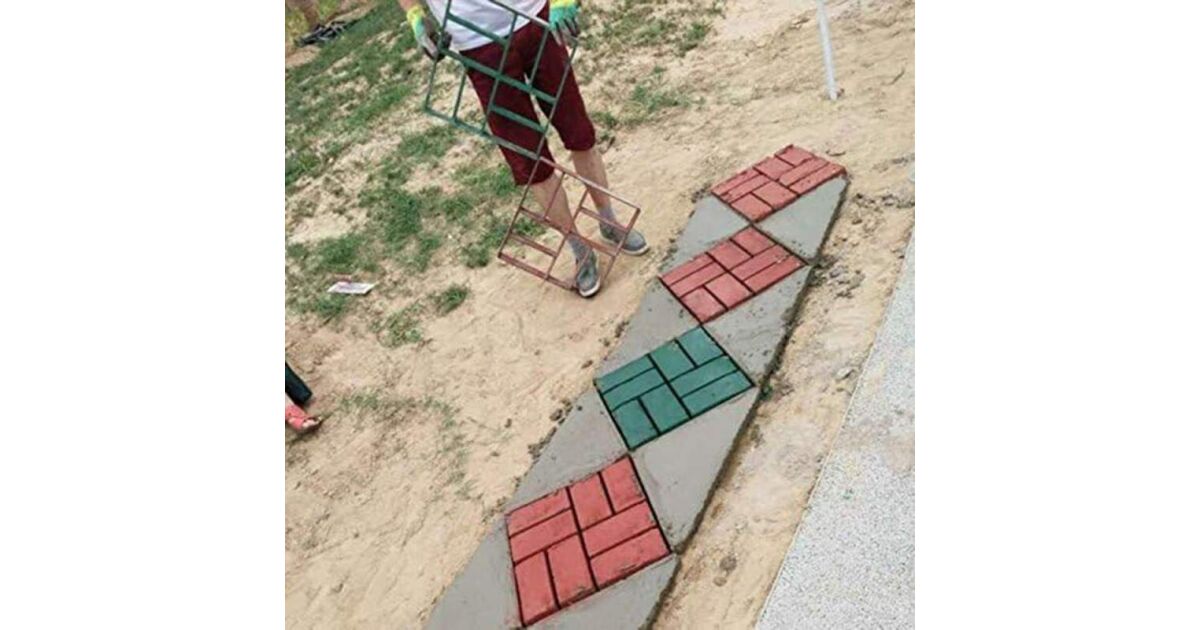 Matrita Cu Contur SIKS pentru Turnat Pavaj din Beton Amprentat Sau ...