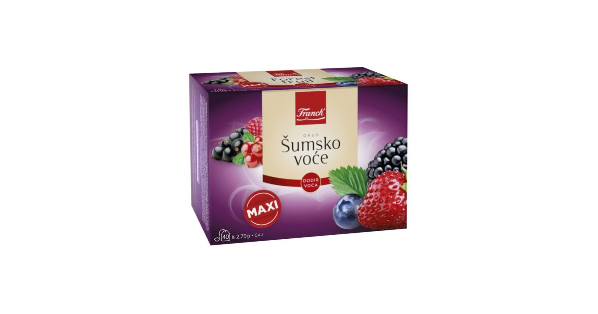 Franck tea erdei gyümölcs maxi 40x2,75g 110 g | Pepita.hu