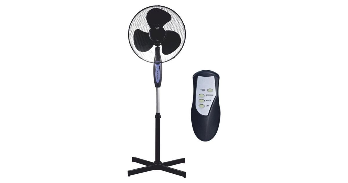 Well FAN-STAND-FREEZE-WL álló ventilátor fekete, 43 cm, 45W | Pepita.hu