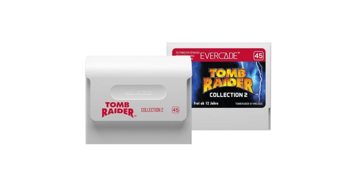 Evercade Nr. 45, Tomb Raider Collection 2, 2in1, Retro, Giga Card ...