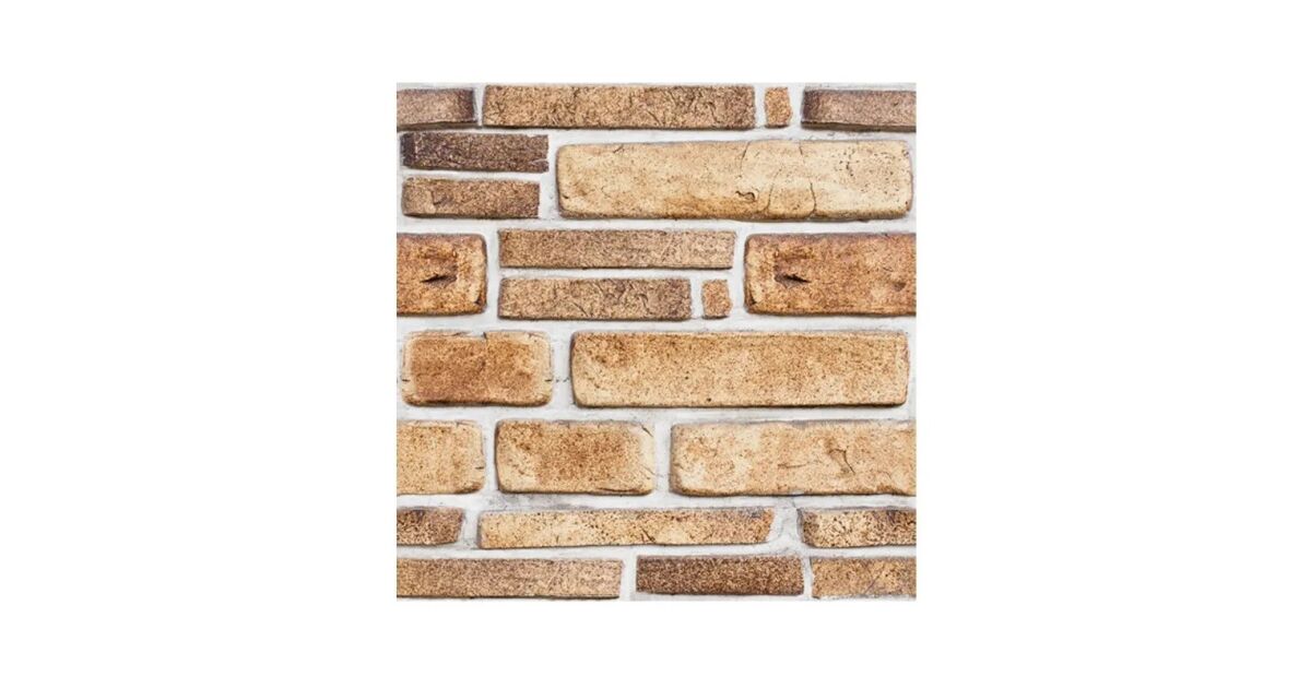 Sada 10 dlaždíc 3D tapety, flippy, 30 x 30 cm, PVC, typ kameňa, pokrytá ...