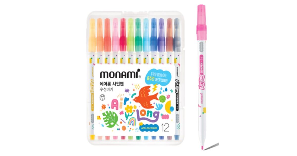 Monami Air Long Sign Pen toll, 1,5mm, 12 színben | Pepita.hu