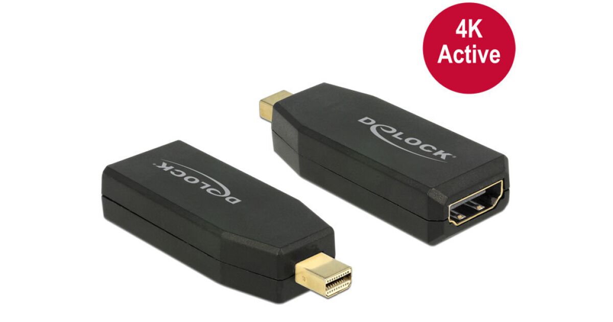 Delock Adapter mini Displayport 1.2-dugós csatlakozó > HDMI ...