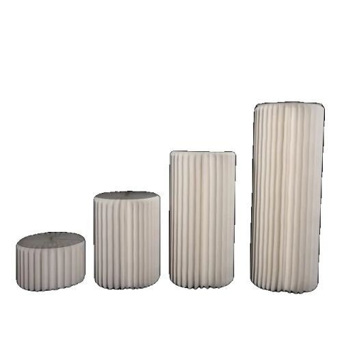 Születésnapi dekoráció, összecsukható kialakítás, hengeres forma, H20 40 60 80 fehér | Pepita.hu