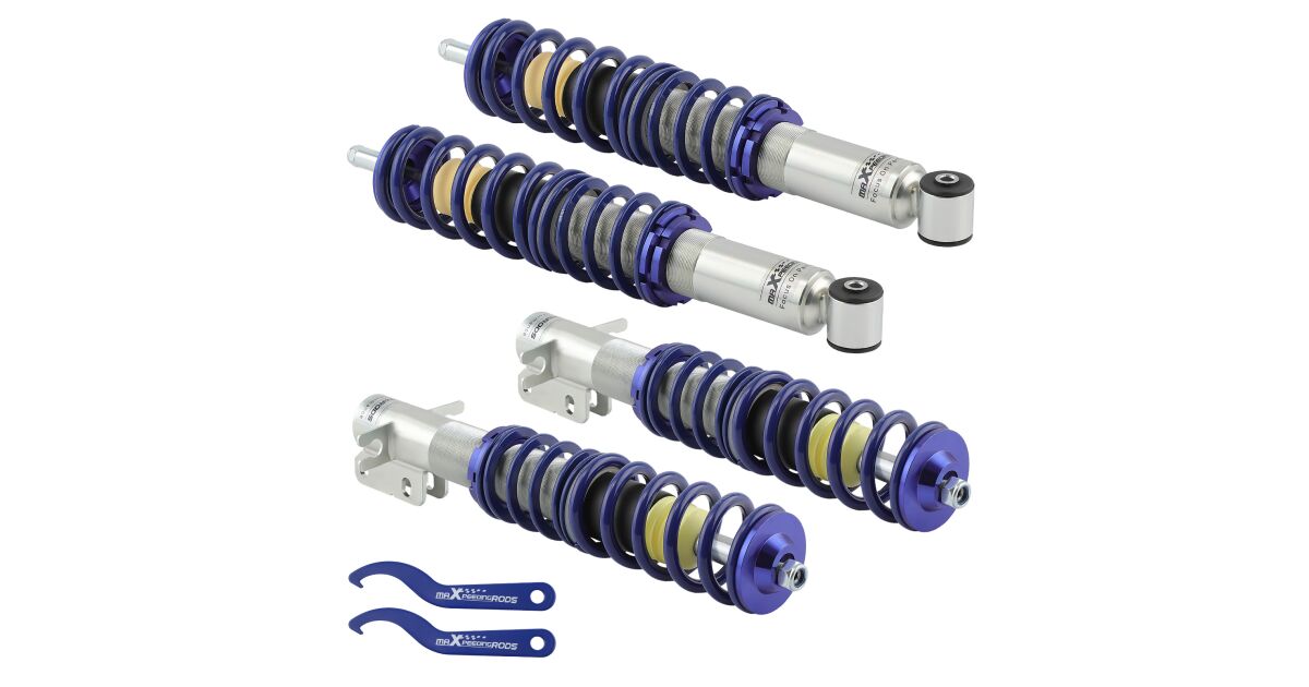 Adjustable Height Coilovers, Shock Absorber Suspensions, VW Golf MK1 ...