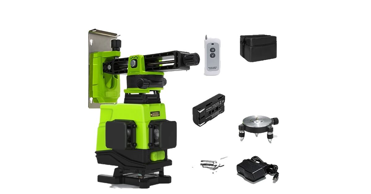 Zöld vonal lézerszint, 16 vonal, távirányító, IE16 | Pepita.hu