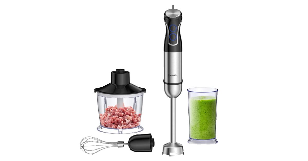 Merülő kézi turmixgép, 1500W teljesítmény, sus 304 rozsdamentes acél ...