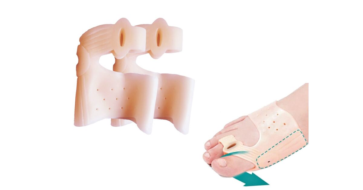 Separator de degete pentru hallux valgus, wedge din gel cu magnet ...