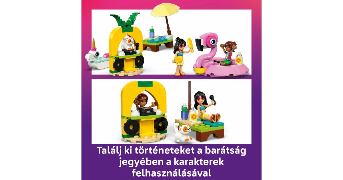 LEGO® Friends Pool Party with Flamingo and Unicorn 42658 | Pepita.com