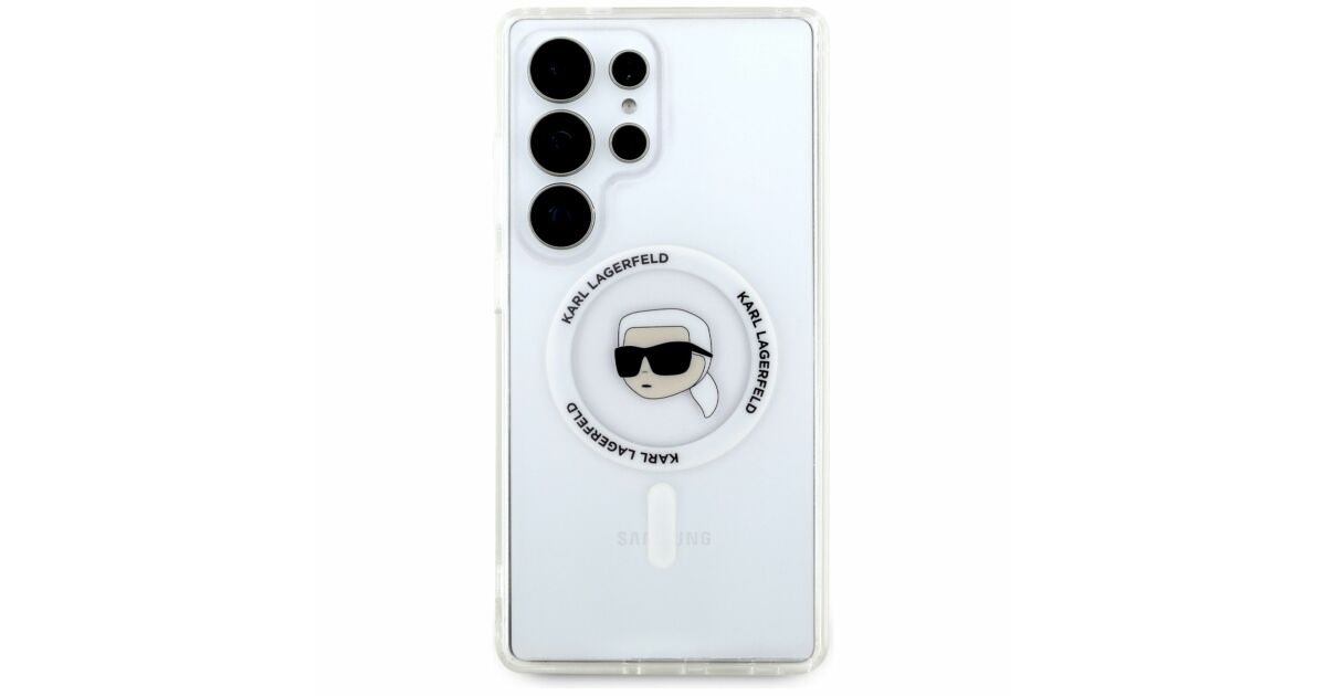 Karl Lagerfeld gombos tok Karl fejjel nyomtatott logóval, MagSafe ...