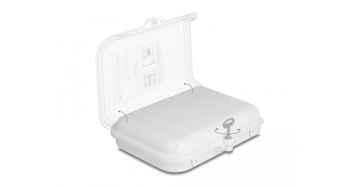 Delock Optikai szál elosztó doboz beltéri és kültéri használatra IP65 ...