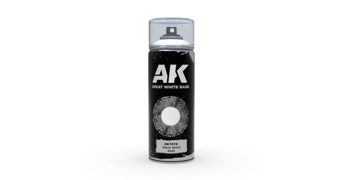 AK Interactive Great White Base Spray 150ml (AK1019) | Pepita.com