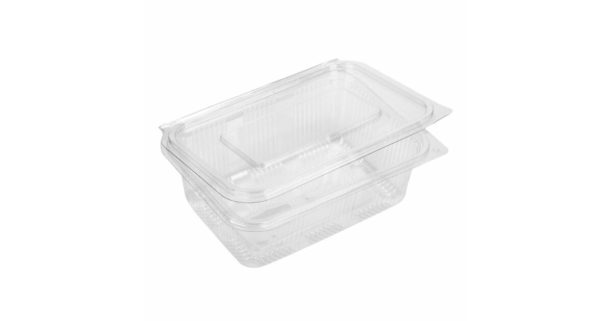 Set Caserole Plastic, Capacitate 1000cc, 3 Bucăți, Transparent | Pepita.com