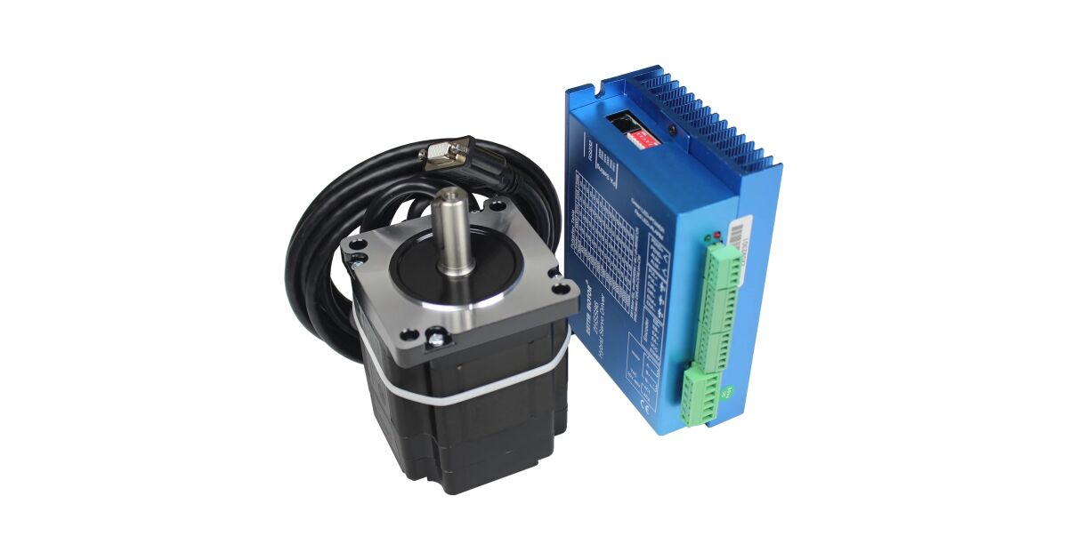 Closed Loop Servo Motor Kit, High Torque 4.5N.m, 8A Hybrid Driver ...