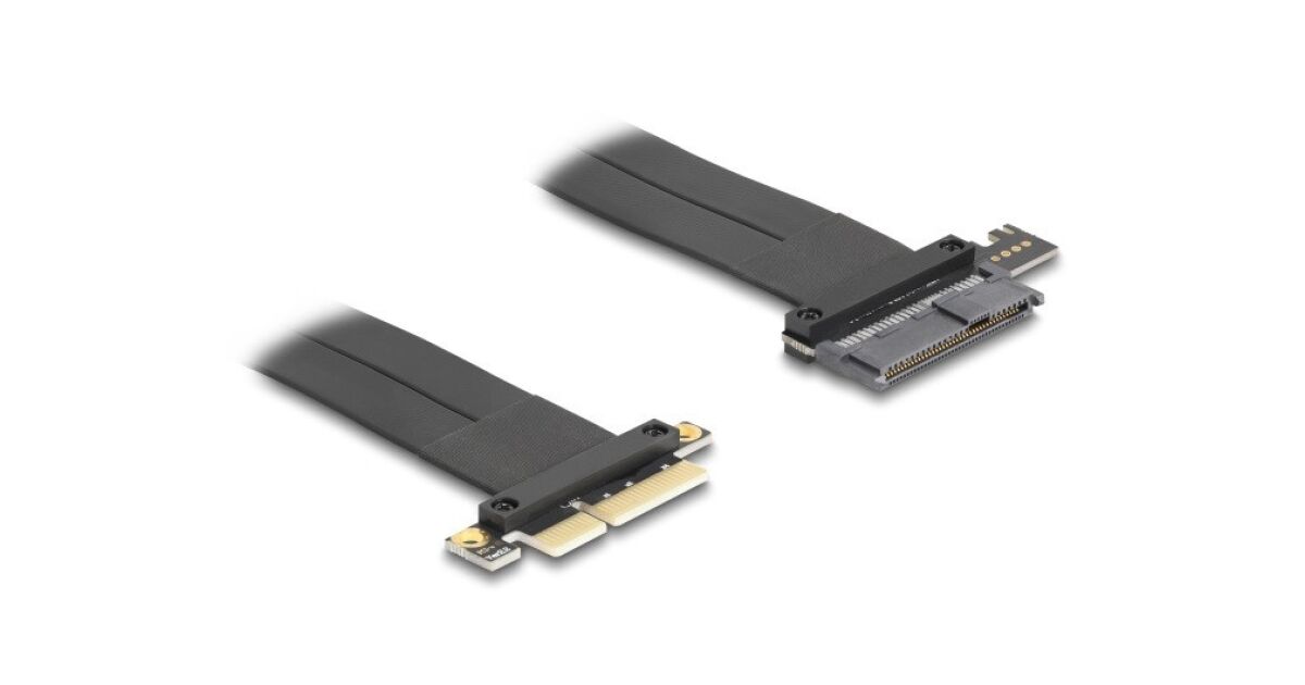Delock Riser kártya PCI Express 3.0 x4 apa U.2 SFF-8639 SSD slot, kábel ...
