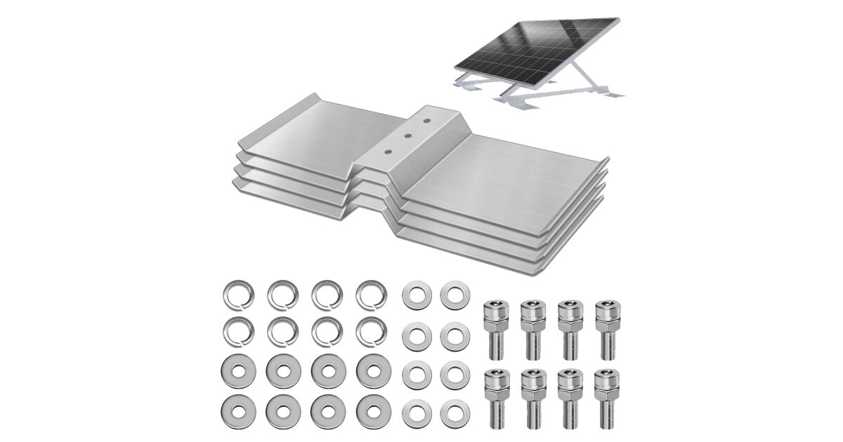 Aluminum Solar Panel Mounting Bracket, Durable Construction, Easy ...