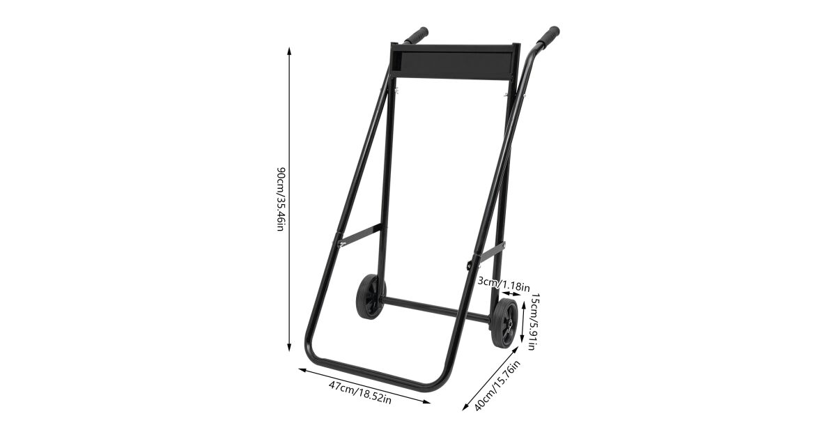 Outboard Motor Cart, Foldable Design, High Load Capacity, Durable Steel ...