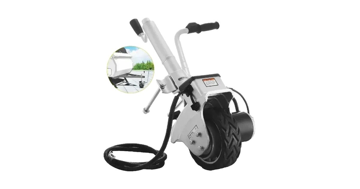 Electric Motorised Jockey Wheel, 350W Power, 2270 kg Load Capacity ...