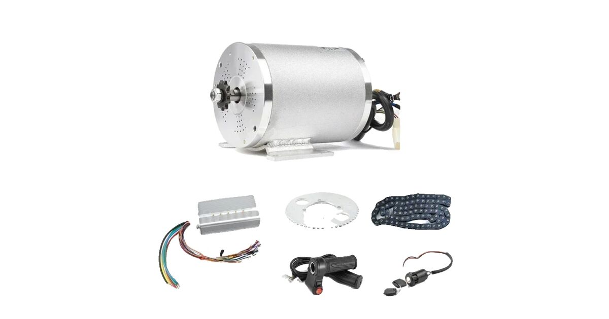 Elektromos kefe nélküli motor, 3000W teljesítmény, 72 V feszültség, 72V 3000W fordított | Pepita.hu