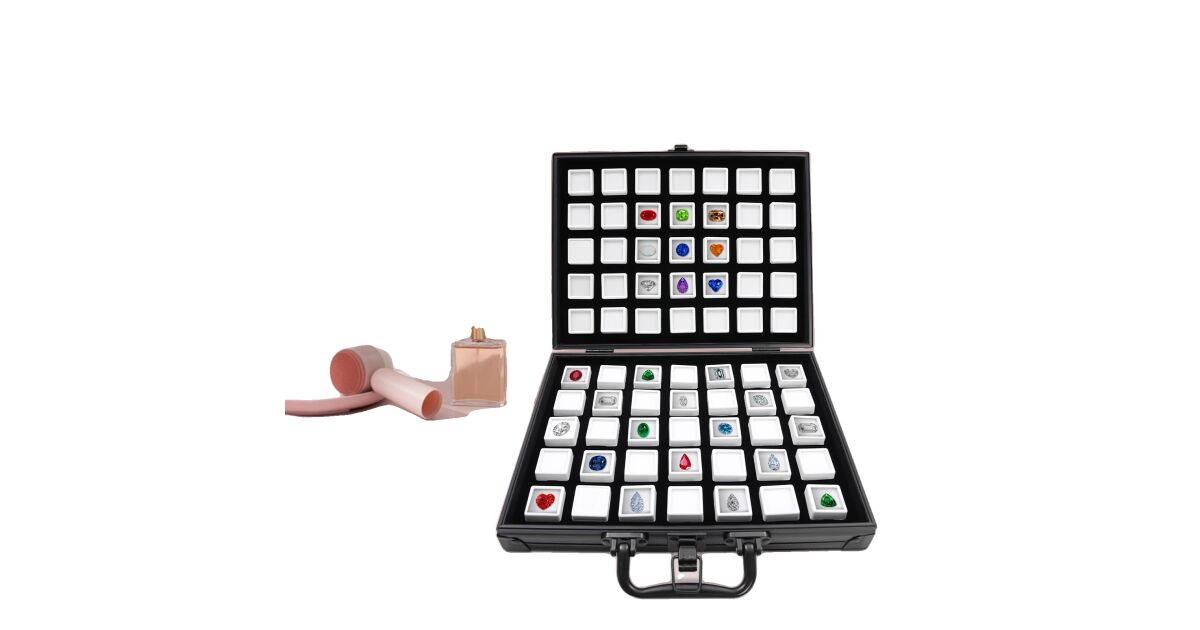 Square Jewelry Display Case, Holds 70 Pieces, Durable Aluminum ...