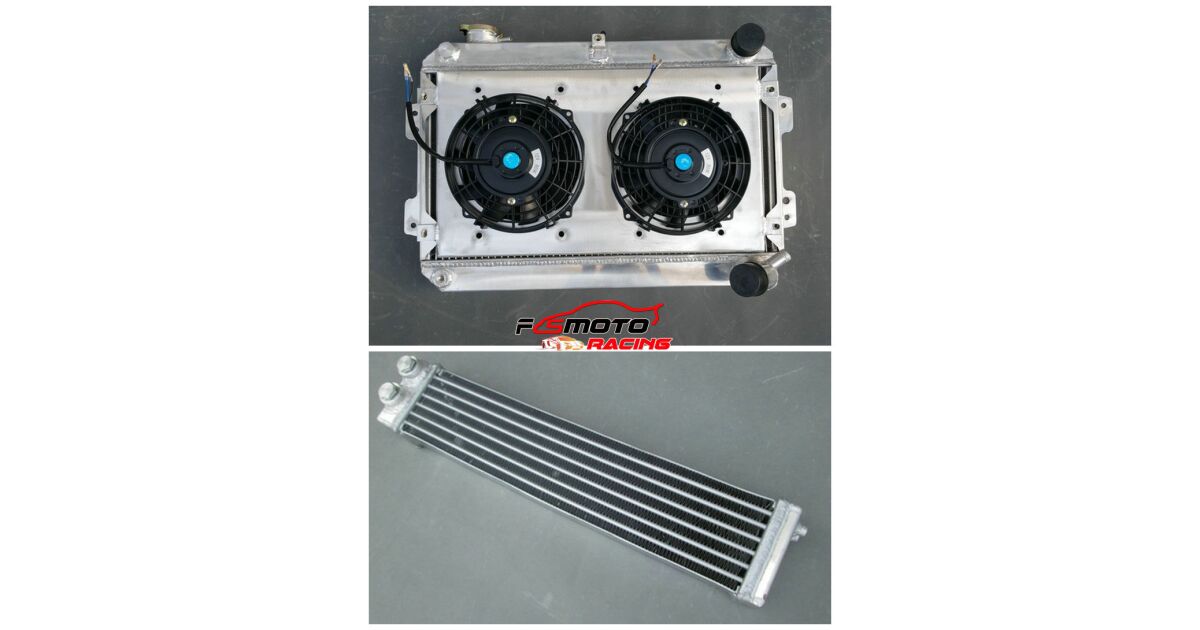 Aluminum Radiator for Mazda RX-7, 3 Row Configuration, Included ...
