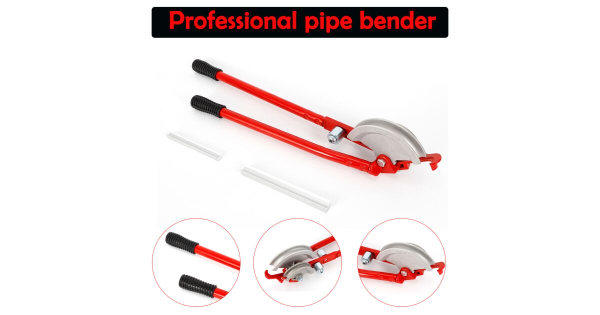 Pipe Bender, Heavy-Duty All-Metal Design, Compatible with Copper and ...