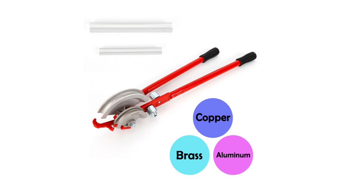 Pipe Bender, Heavy-Duty All-Metal Design, Compatible with Copper and ...