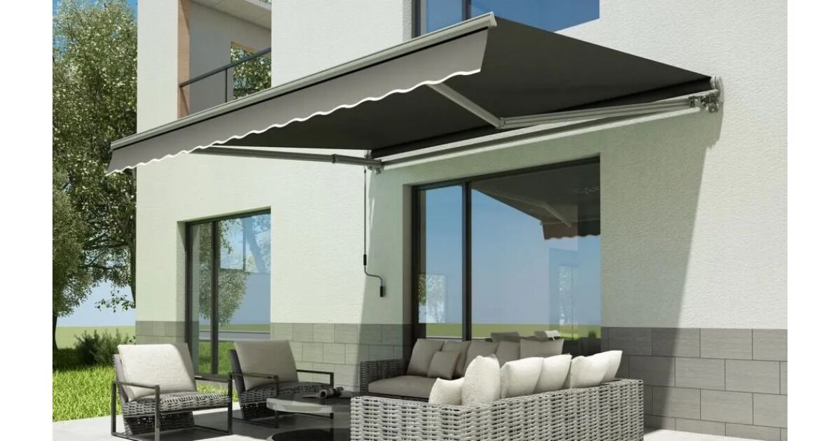 Sun Classic falra szerelhető napellenző 300x250 Szürke | Pepita.hu