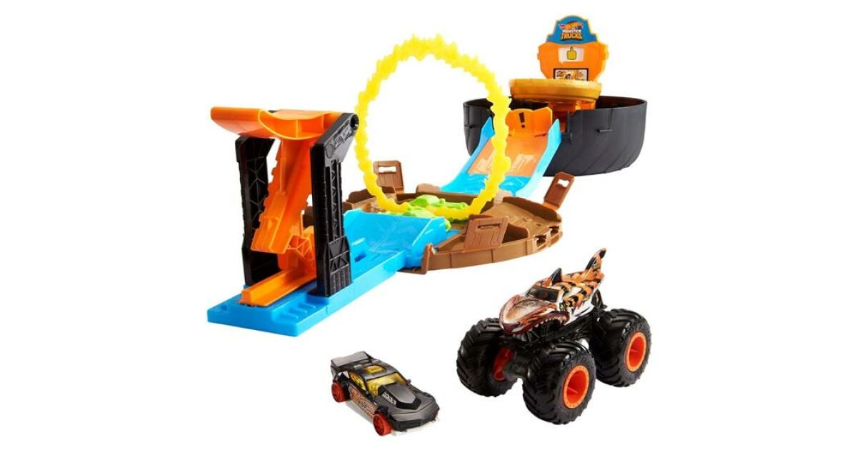 Mattel - Hot Wheels Monster Trucks kaszkadőr kerék pályaszett (GVK48 ...
