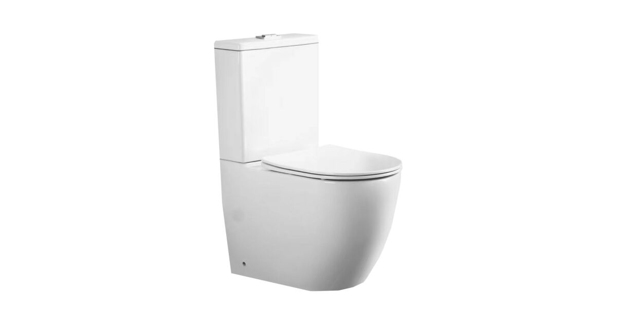Viva ES OVAL monoblokk WC - perem nélküli - WC ülőkével komplett - mély ...