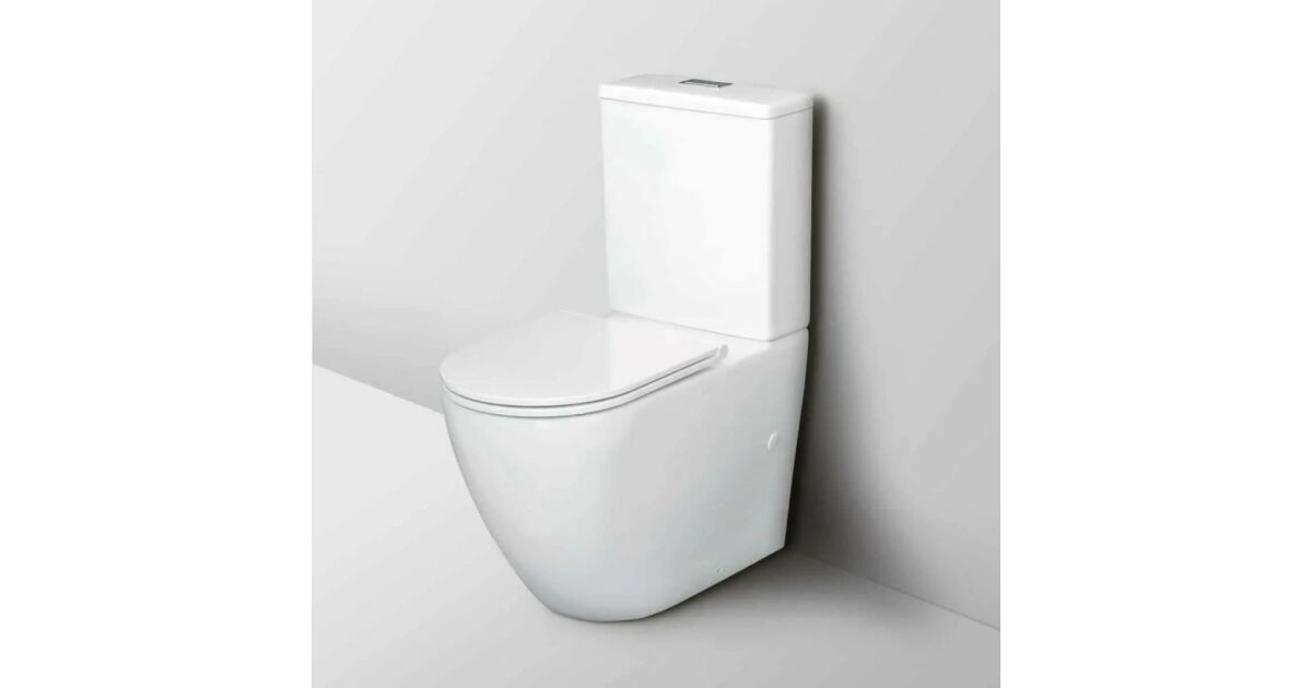 Viva ES OVAL monoblokk WC - perem nélküli - WC ülőkével komplett - mély ...