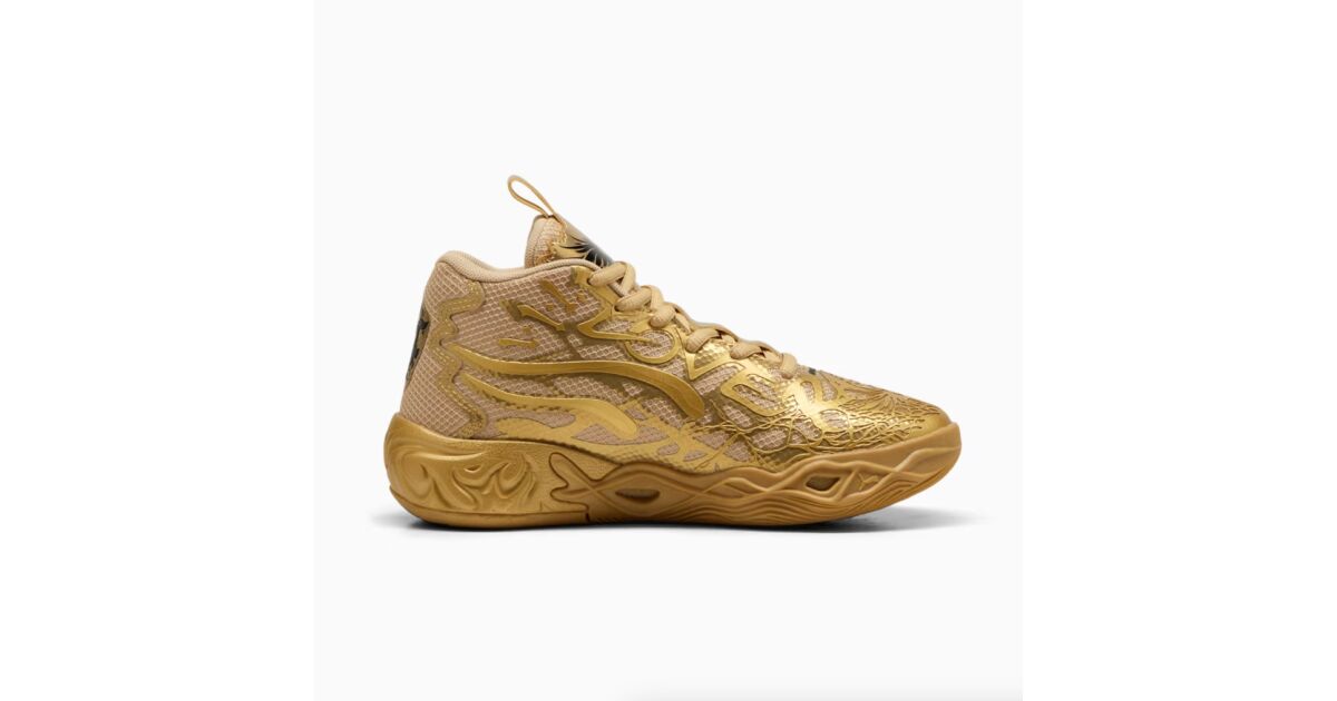 Puma MB.04 Lamelo Ball Golden Child JR Gold-Matte Puma Gold-PUMA Black ...
