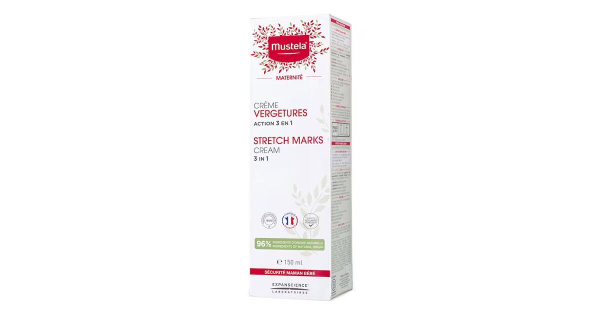 Mustela Kismama 3 az 1-ben stria elleni krém, 150 ml | Pepita.hu