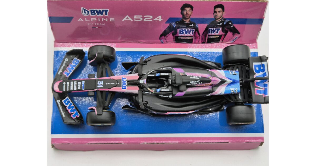 BWT Racing Alpine A524 F1 #31 (2024) - Esteban Ocon - Bburago - 1:43 ...