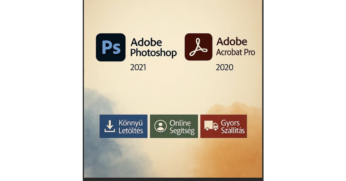 Adobe Acrobat Pro 2020 + Adobe Photoshop 2021 I Windows I | Pepita.hu