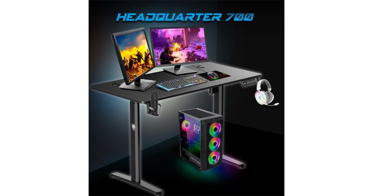 Spirit of Gamer Gamer Table - Headquarter 700 (blat MDF, picioare ...