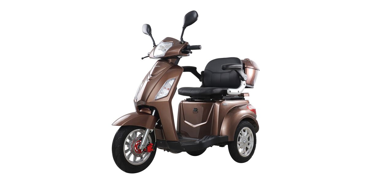 Elektromos háromkerekű robogó inSPORTline Zorica Lion barna | Pepita.hu