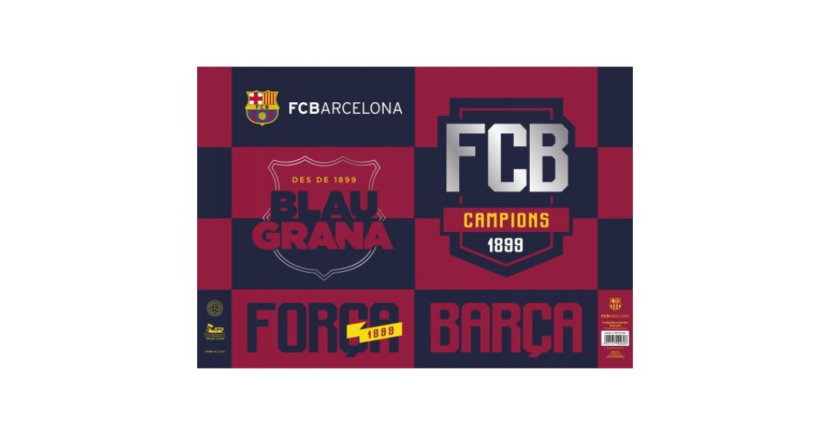 Mousepad cu FC BARCELONA, Astra, Carton, 49.5x34.5cm, Multicolor ...
